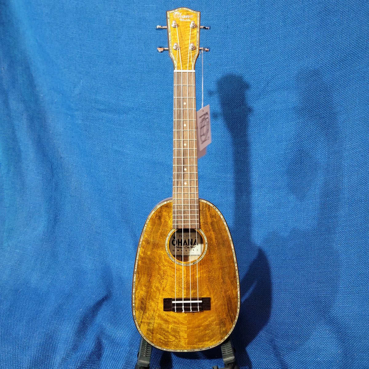 Ohana PKC-220G All Solid Mango Pineapple Concert Ukulele – Custom Mim ...