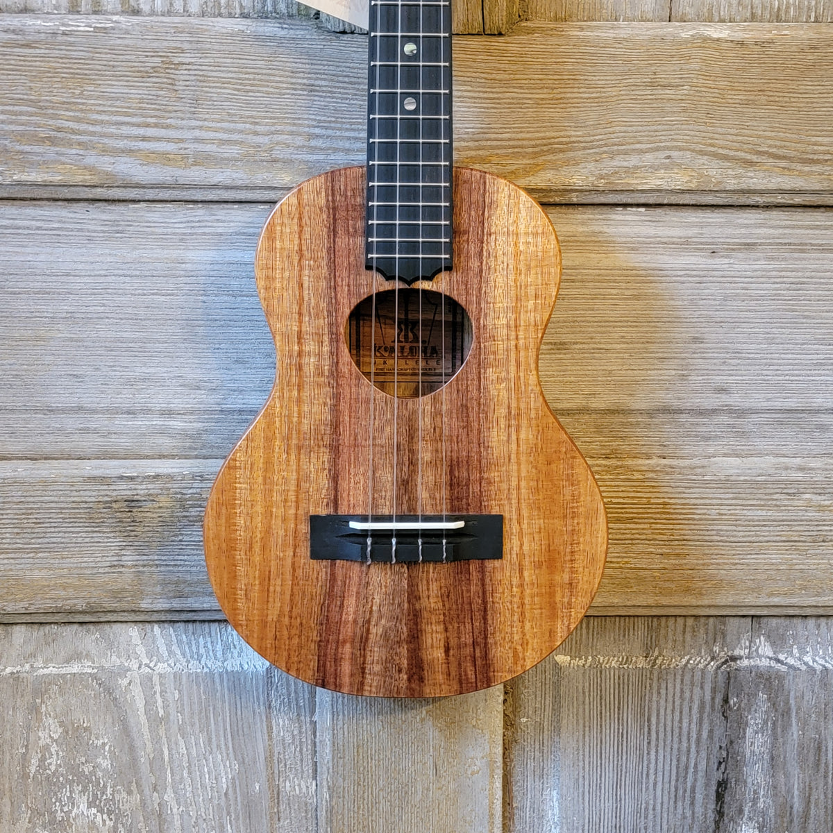 KoAloha Tenor Slimline Pikake All Solid Koa KTM-S10 Ukulele w/ Thinlin ...