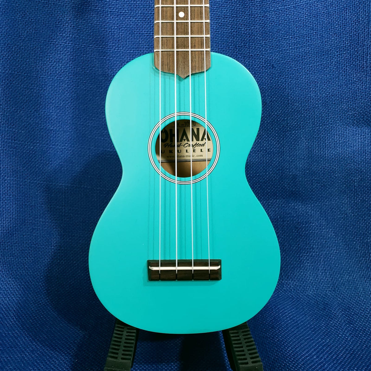 Ohana Soprano Starter Pack SK-10TQ Turquoise Ukulele Bag, Tuner, Butto ...
